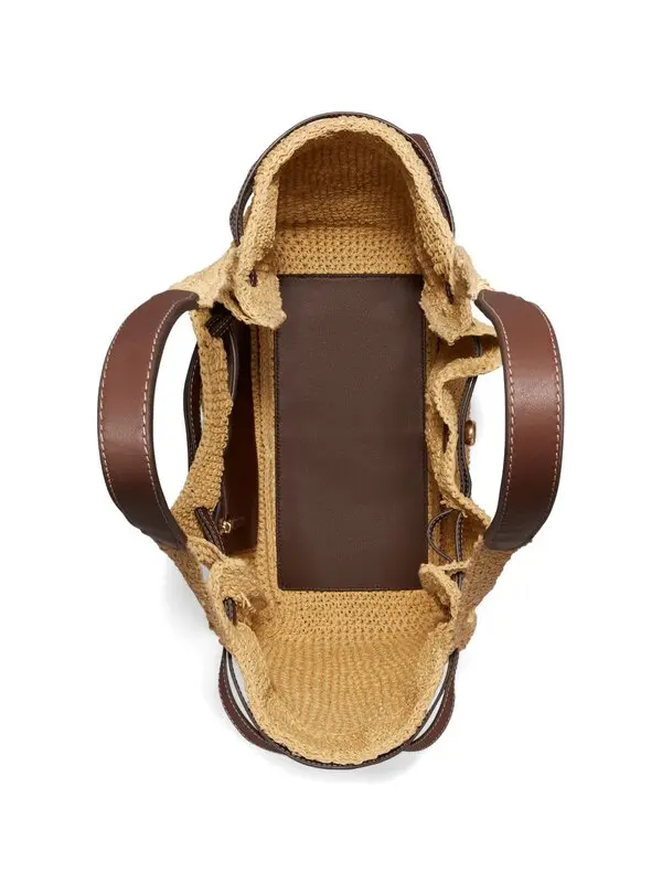 Tory Burch Romy Straw Tote Bag - Beige