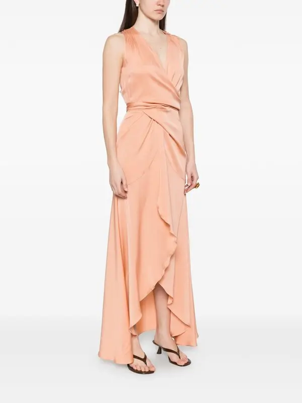 SILK95 FIVE Shangri Silk Long Dress