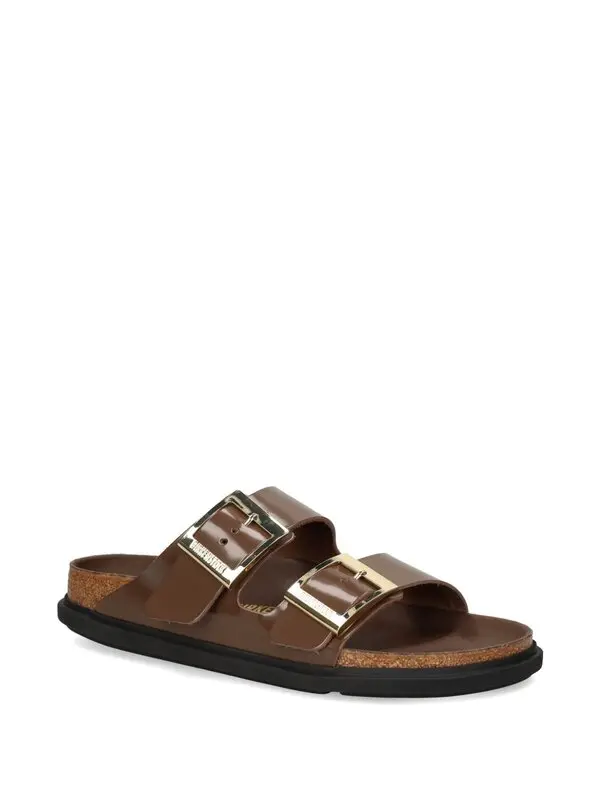 BIRKENSTOCK Arizona Buckled Platform Sandals - Marrone