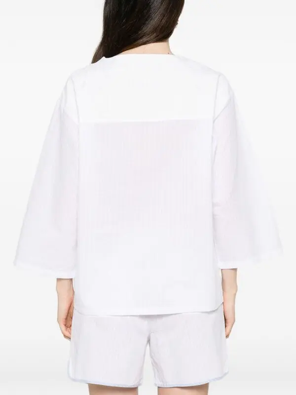 RELAX RE LUX Cotton Shirt With 3/4 Sleeves