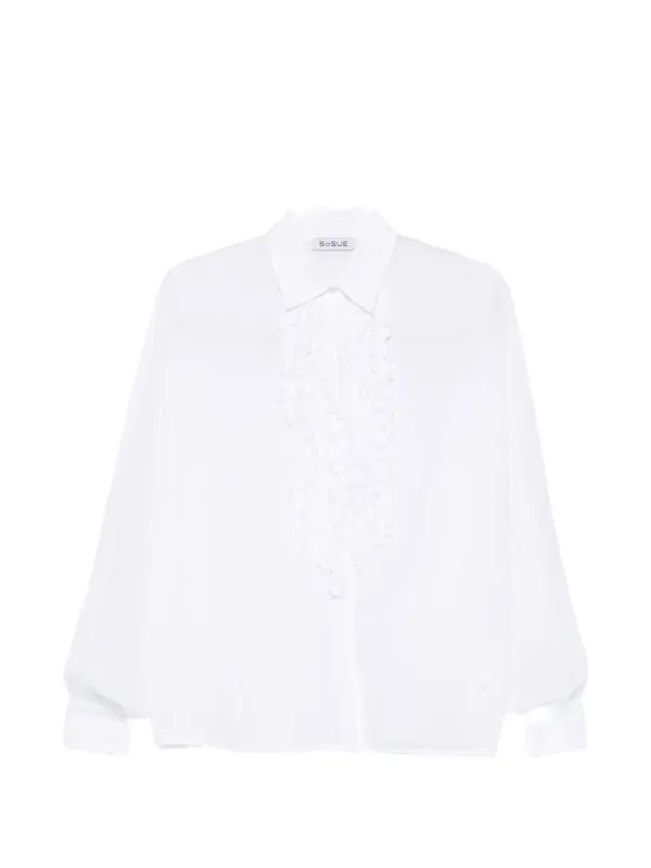 SOSUE Antonia Cotton Shirt - Bianco