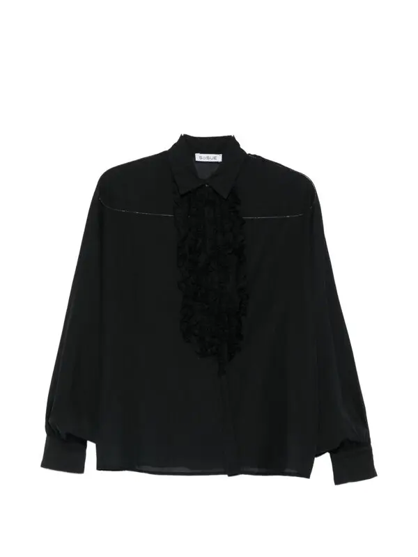SOSUE Antonia Cotton Shirt - Nero