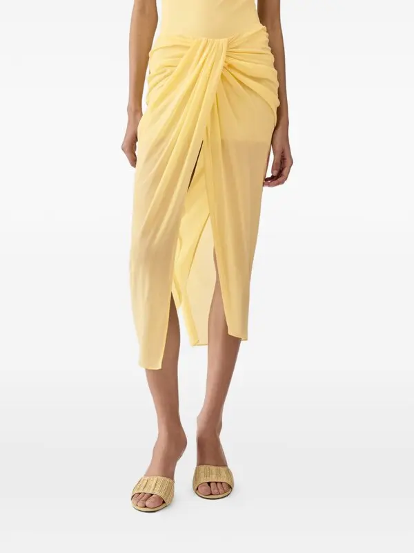 Jacquemus La Jupe Pareo - Giallo