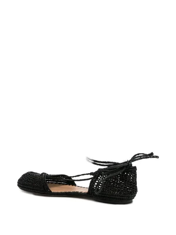 ODISSI Lima Raffia Espadrilles - Nero