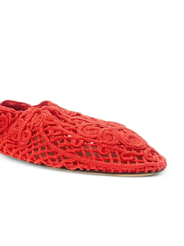 ODISSI Iris Ballet Flats - Rosso