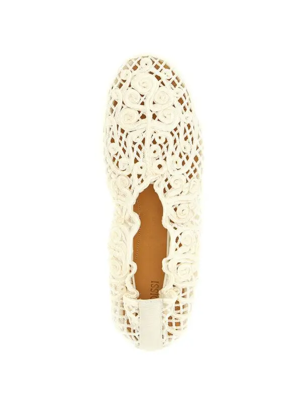 ODISSI Iris Ballet Flats - White