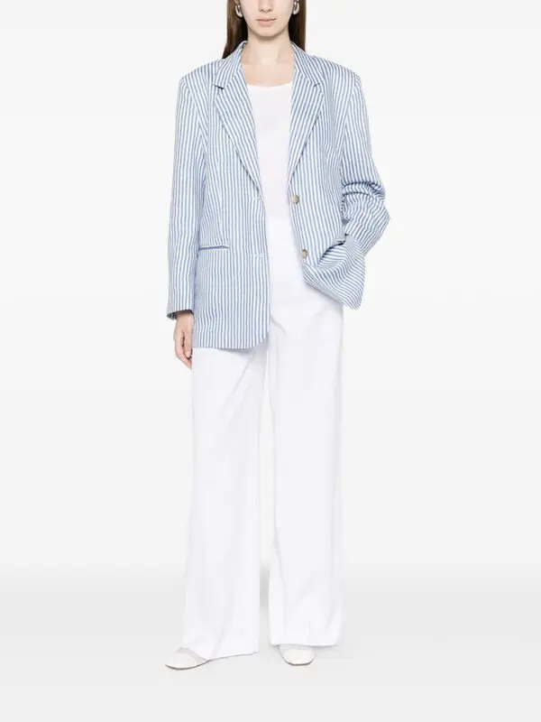 VIA MASINI 80 Cotton Wide Leg Trousers