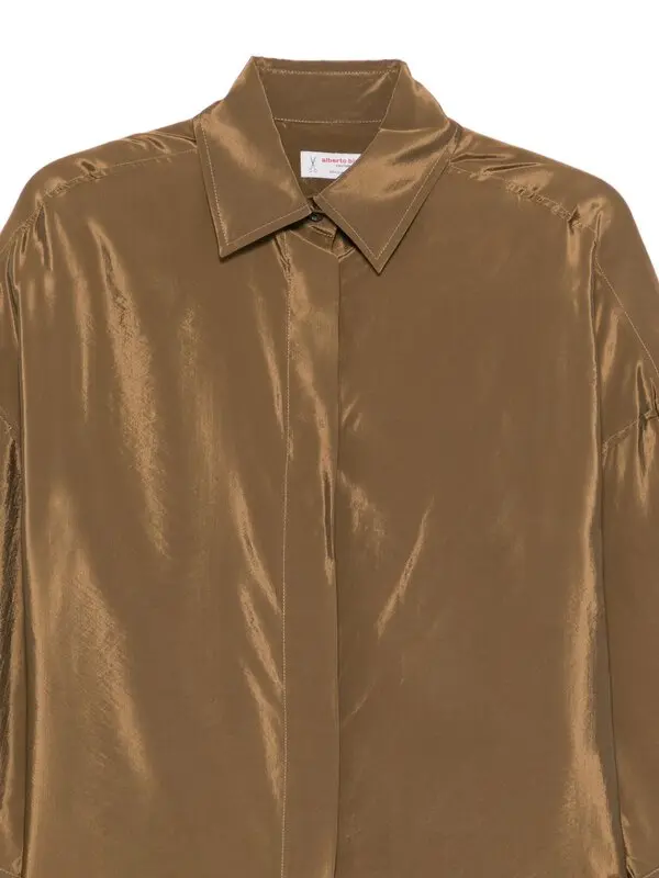Alberto Biani Organza Shirt - Marrone