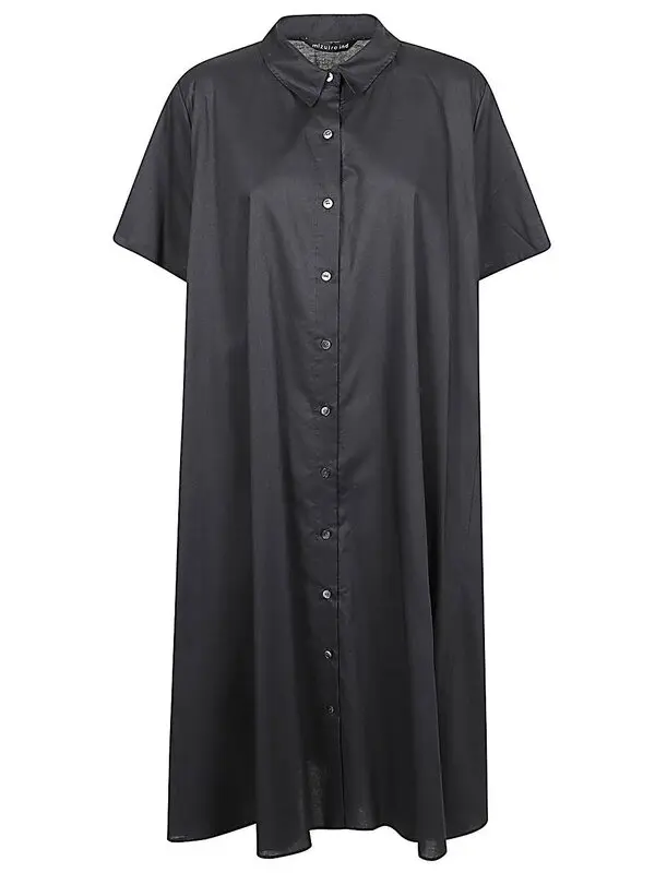 MIZUIRO Mizuiroind Cotton Chemisier Dress With Half Sleeves