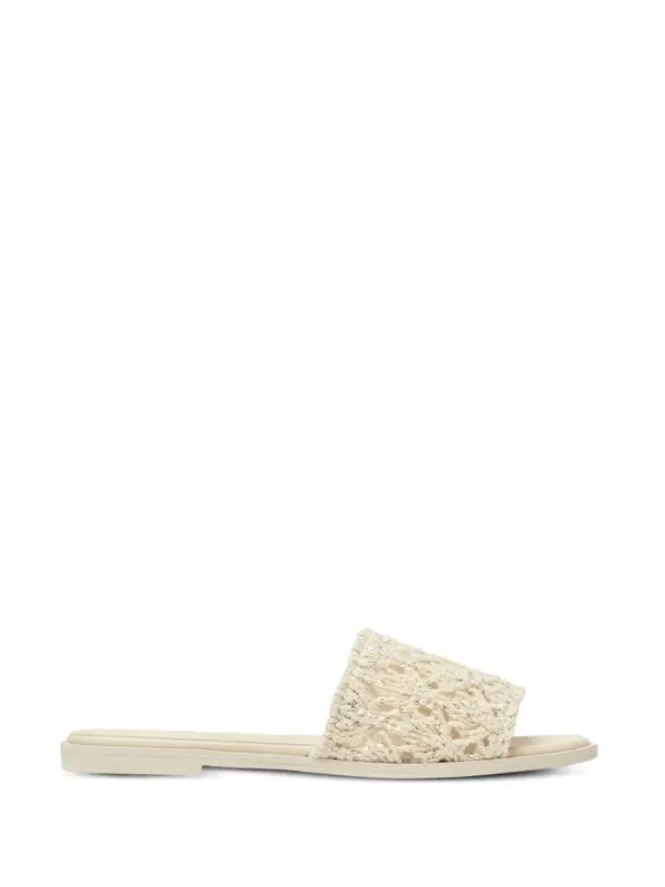 Fabiana Filippi Knitted Slides - Bianco