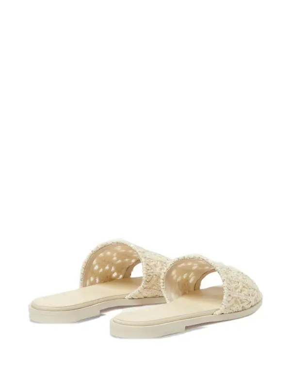 Fabiana Filippi Knitted Slides - Bianco