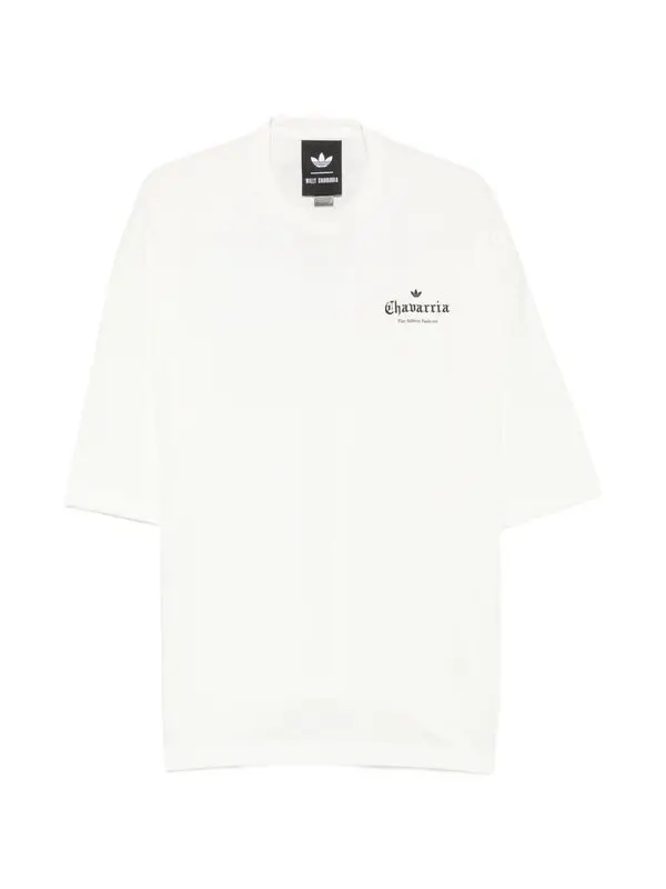 ADIDAS X WILLY CHAVARRIA Printed Cotton T Shirt - Bianco