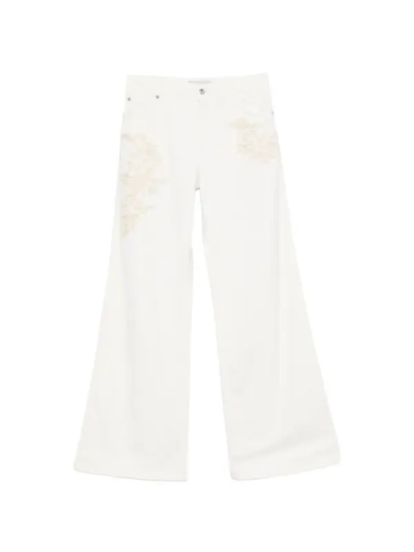 ERMANNO FIRENZE Embroidered Denim