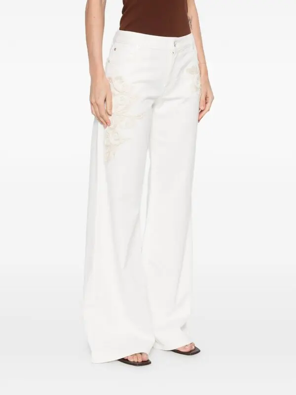ERMANNO FIRENZE Embroidered Denim