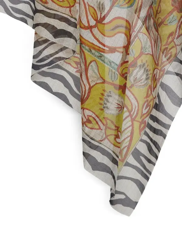 PIERRE-LOUIS MASCIA Printed Silk And Cotton Scarf