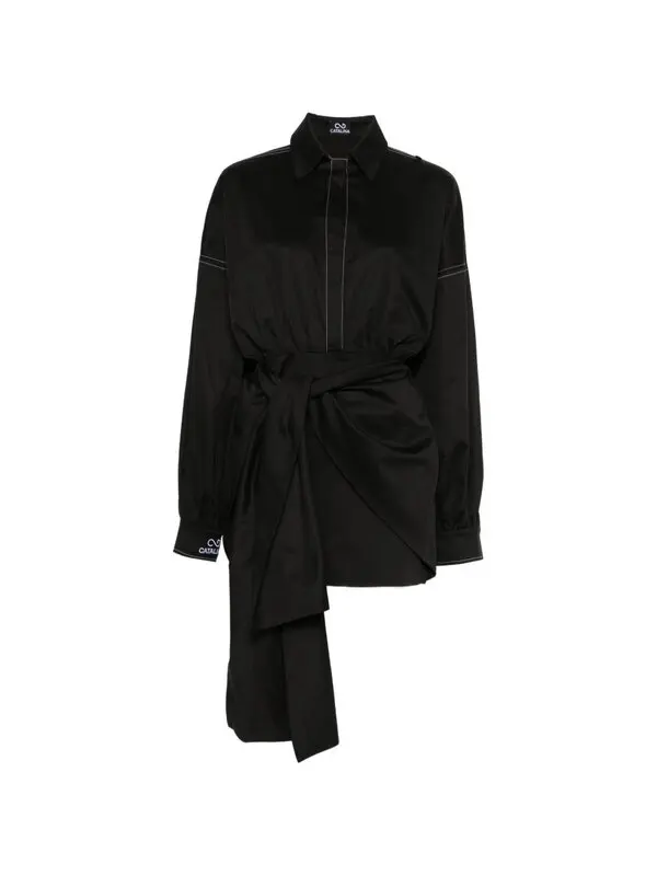 CATALINA Black Tie Belt Shirt Dress