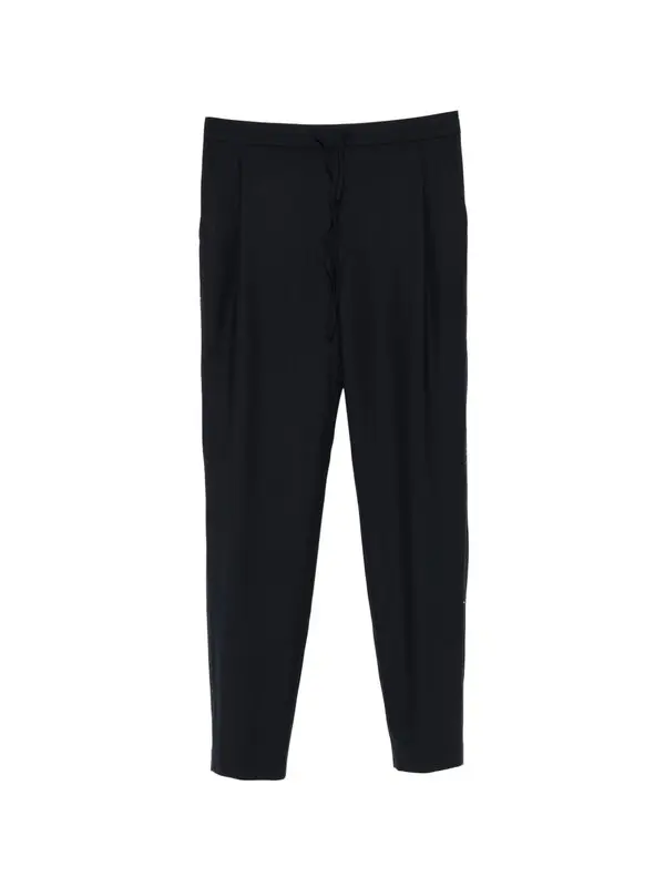 Fabiana Filippi Wool Drawstring Trousers - Blu