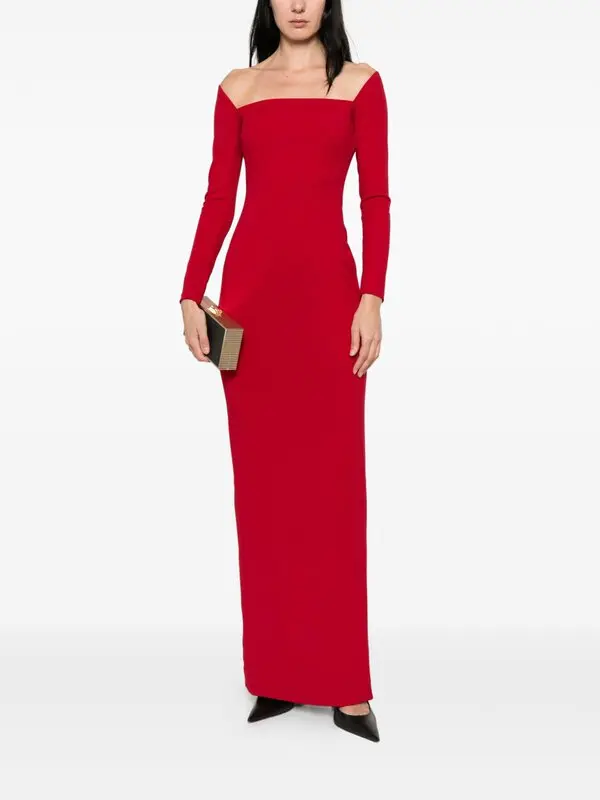 Solace London Lolita Maxi Dress - Rosso