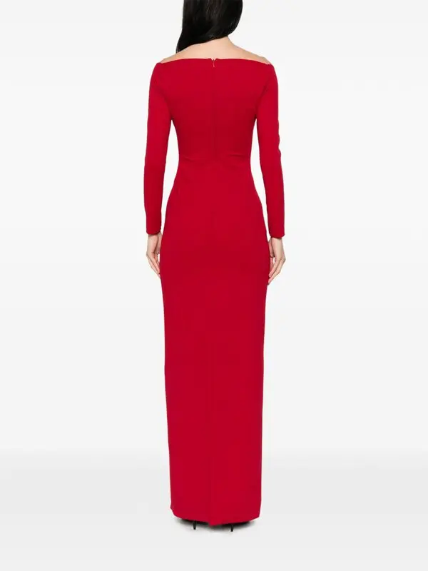 Solace London Lolita Maxi Dress - Rosso