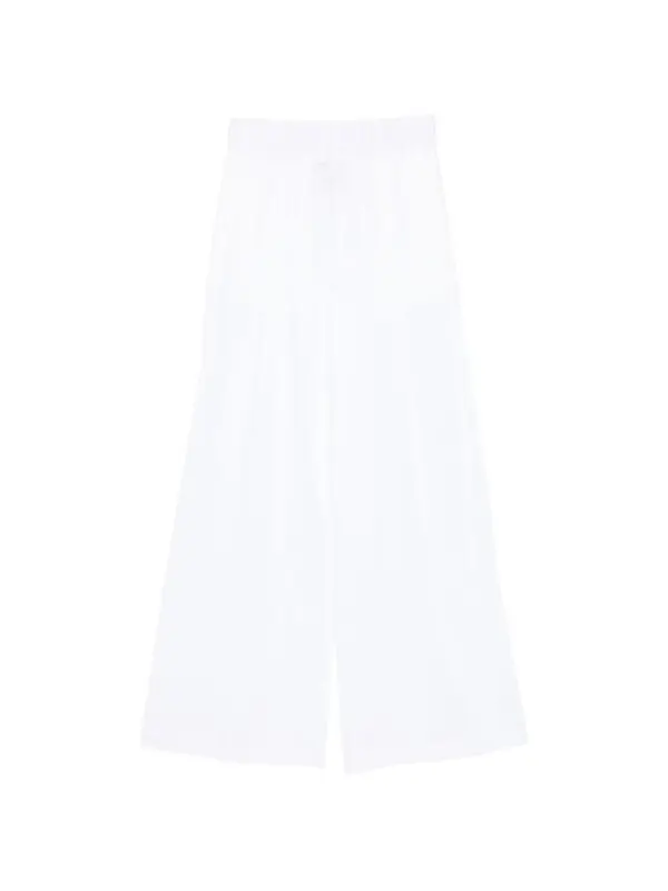 SEMICOUTURE Jhonny Cotton Trousers - Bianco
