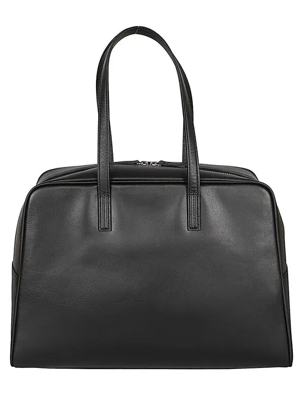 MIZUIRO Large Leather Boston Bag
