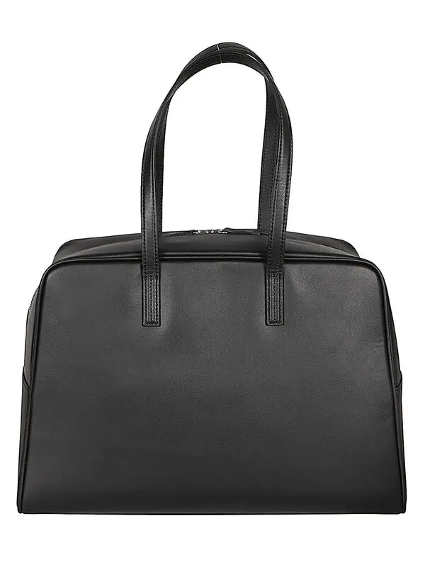 MIZUIRO Large Leather Boston Bag