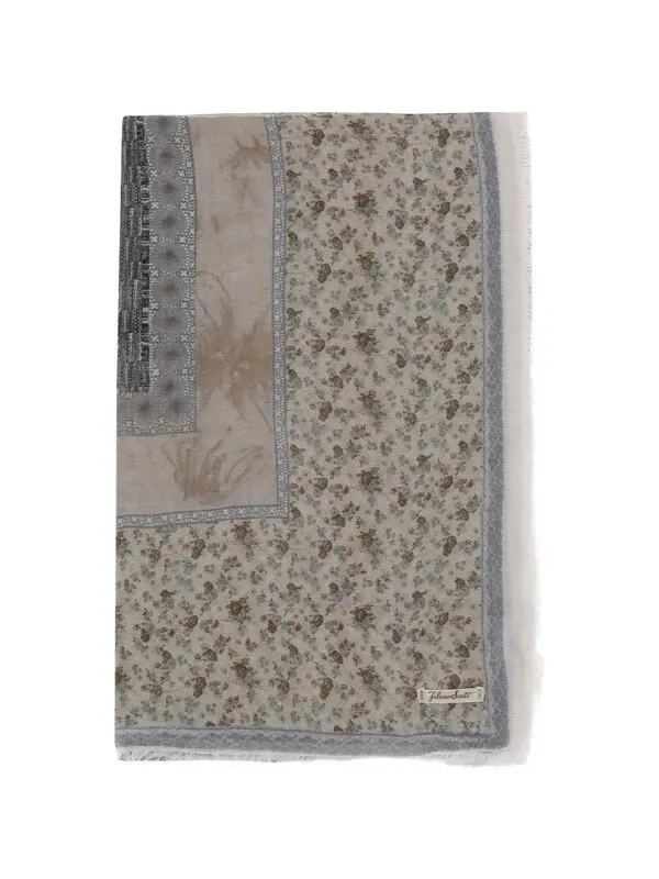 Faliero Sarti Wilde Print Stole - Grey