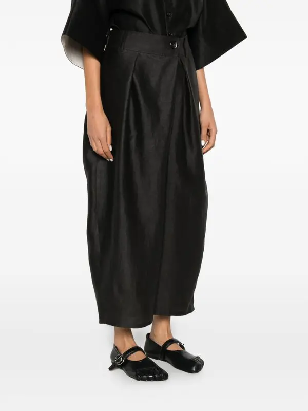 Soh Silk Pleated Front Trousers