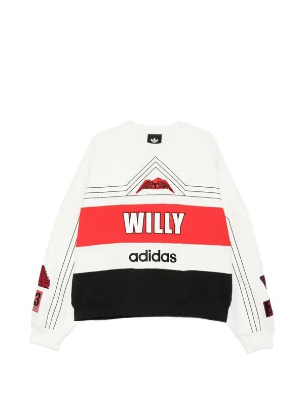 ADIDAS X WILLY CHAVARRIA Printed Crewneck Sweater - Bianco