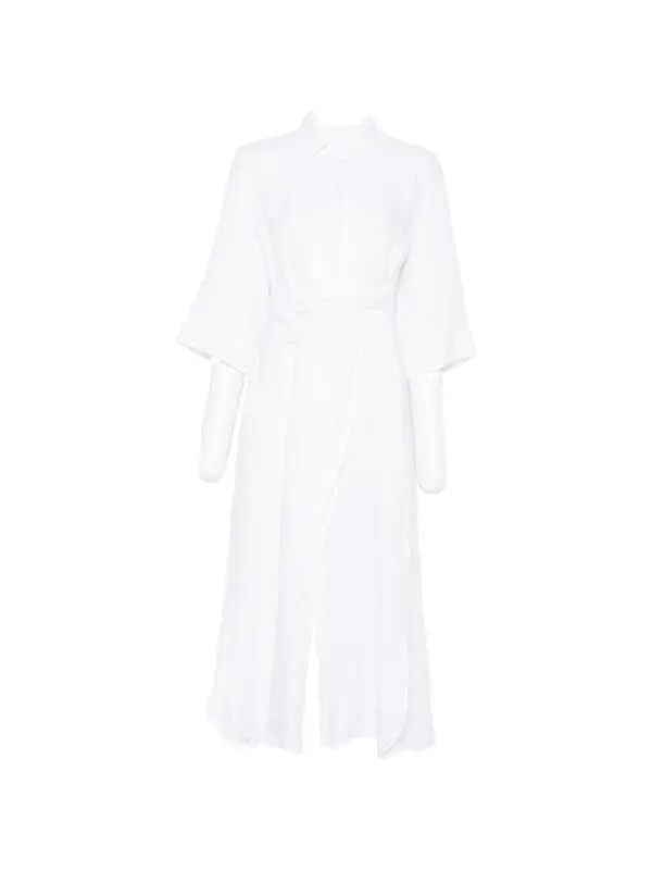 ARCHIVIO '67 Linen Chemisier Dress