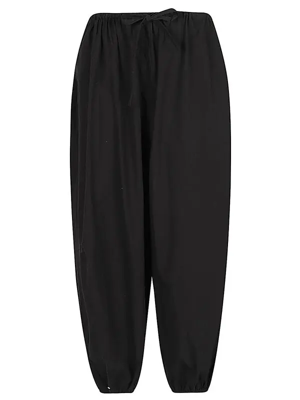 MIZUIRO Cotton Volume Pants With Elasticated Hems