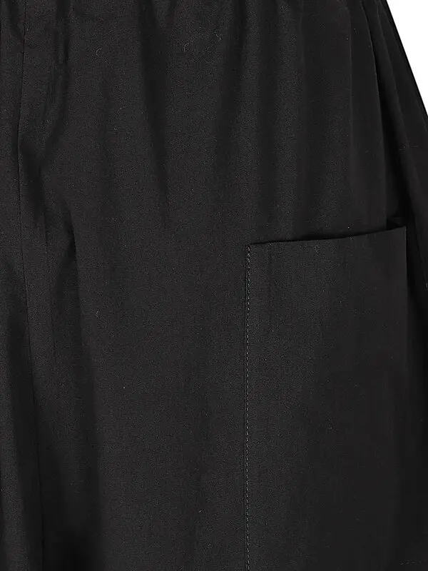 MIZUIRO Cotton Volume Pants With Elasticated Hems
