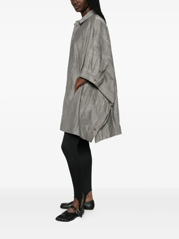 Soh Cotton Blend Blouse With Crinkled Finish