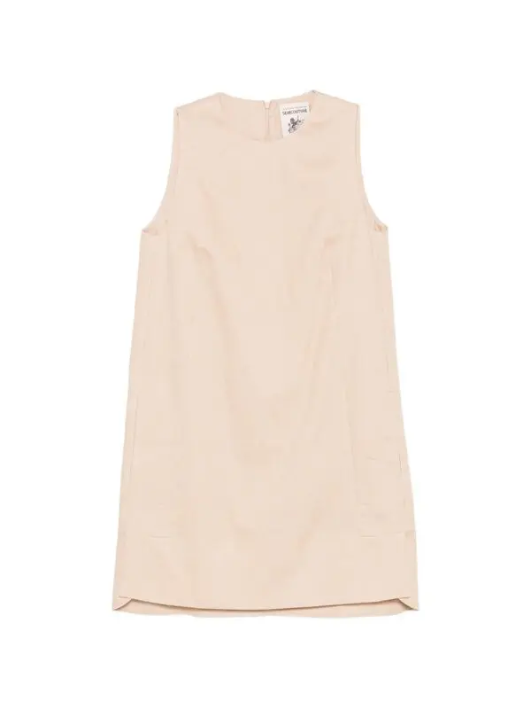 SEMICOUTURE Sheena Linen Mini Dress - Beige