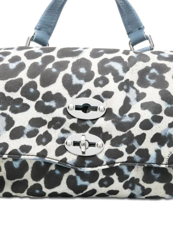 ZANELLATO Postina Baby Handbag With Leopard Print - Nero