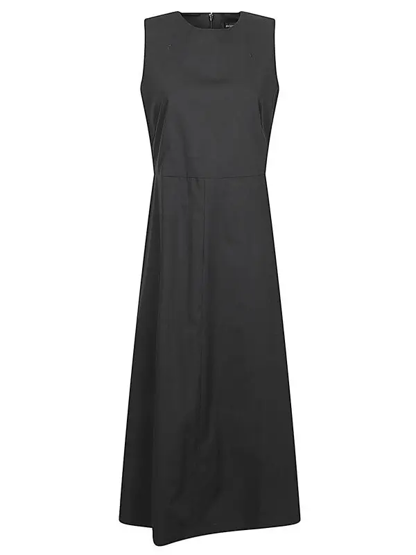 MIZUIRO Cotton Long Flared Dress