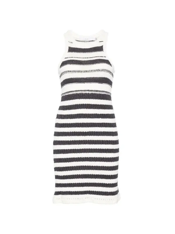 IRO PARIS Miyana Striped Mini Dress - Blu