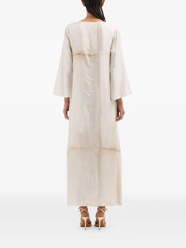 PIERRE-LOUIS MASCIA Printed Silk Kaftan Dress