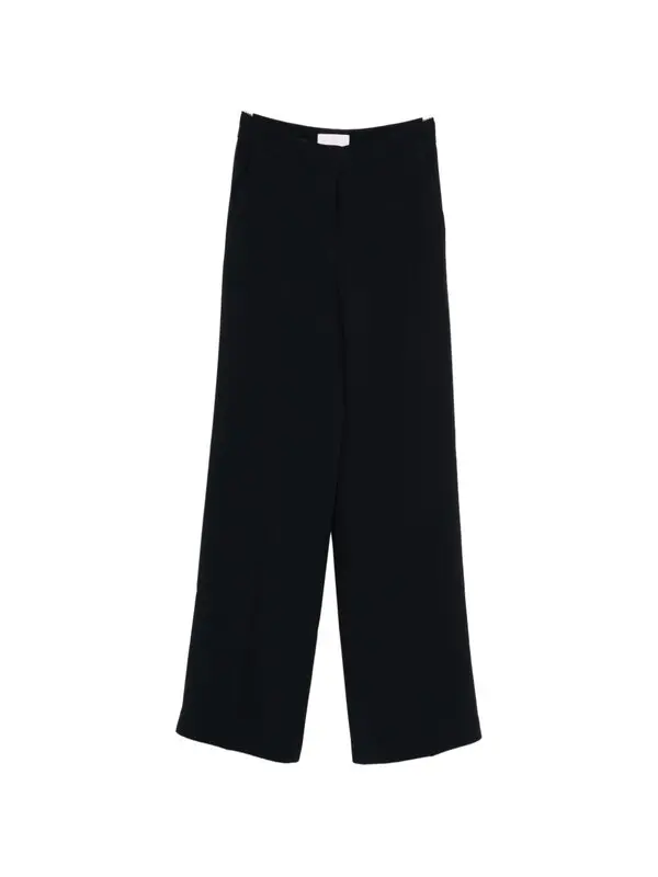 VIA MASINI 80 Cady Wide Leg Trousers - Blu