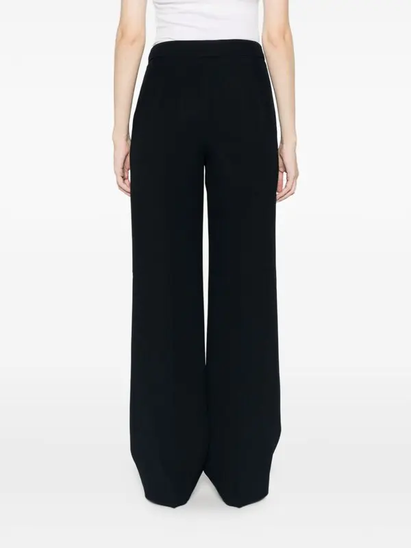VIA MASINI 80 Cady Wide Leg Trousers - Blu