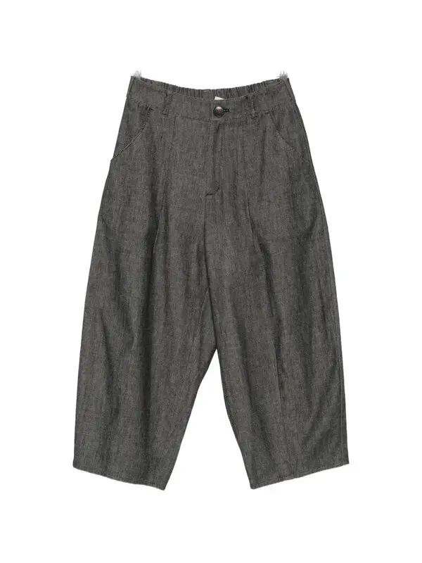 Soh Denim Cotton Wide Leg Pants - Blu