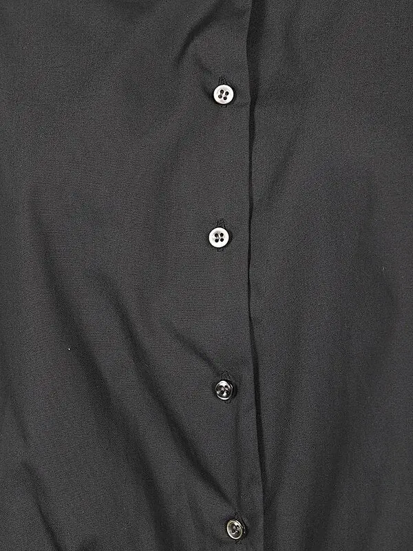MIZUIRO Name Cotton Shirt With Balloon Silhouette