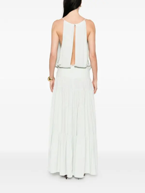 IRO PARIS Island Tiered Maxi Dress - Verde