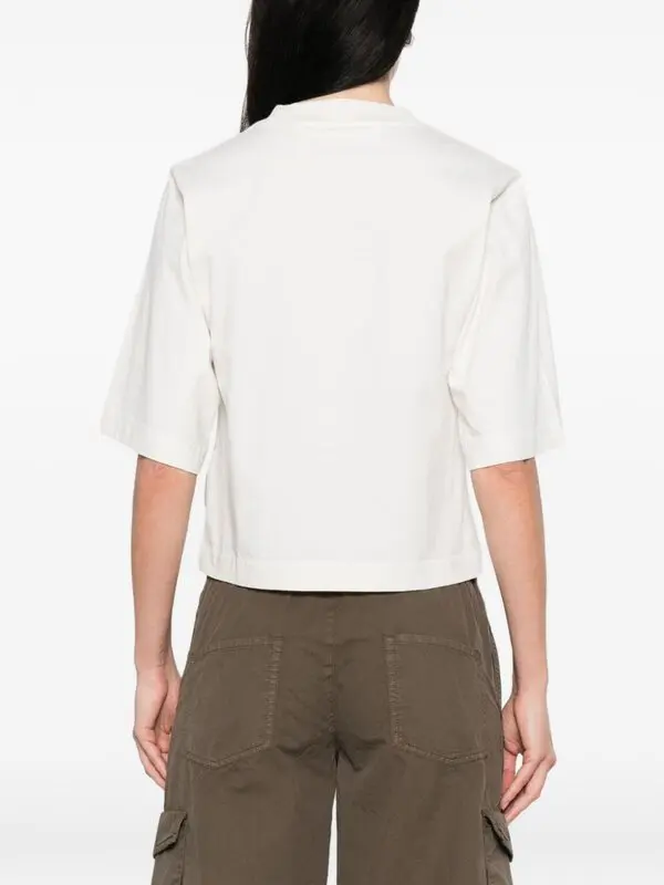 Palm Angels Bear Graphic Cotton T-shirt - Bianco
