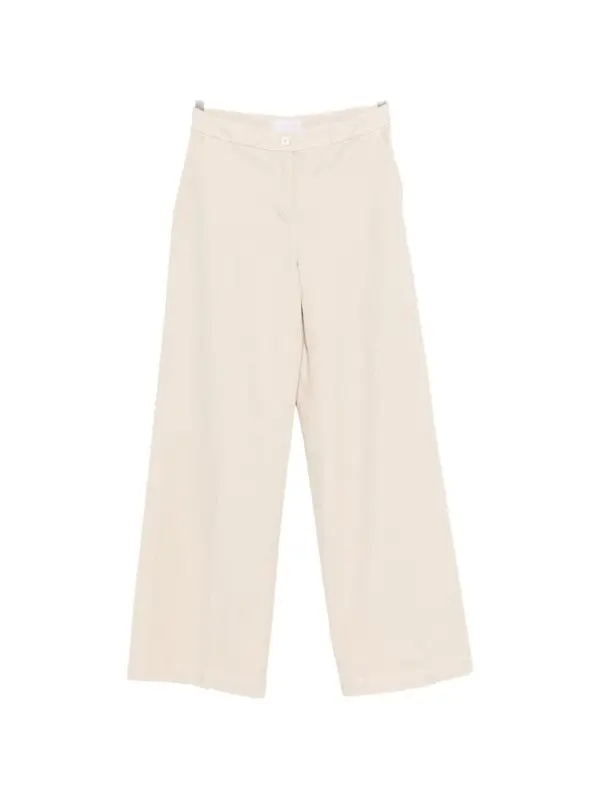 VIA MASINI 80 Cotton Wide Leg Trousers