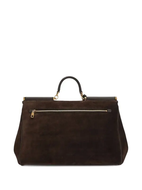 Dolce & Gabbana My Sicily Large Leather Handbag - Brown