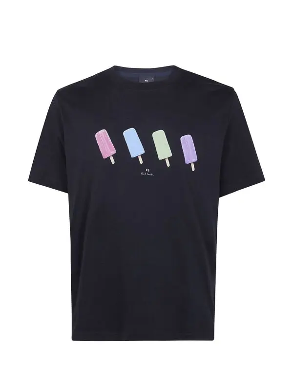Paul Smith Graphic Print Cotton T-shirt