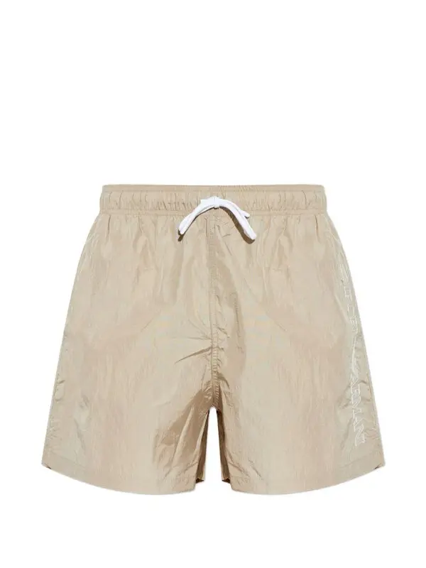 Emporio Armani Logo Swimsuit - Beige