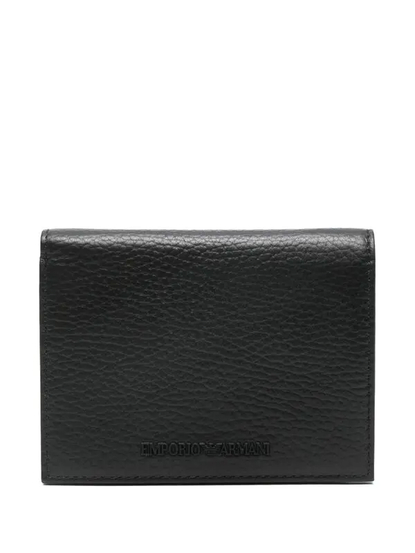 Emporio Armani Leather Wallet - Nero