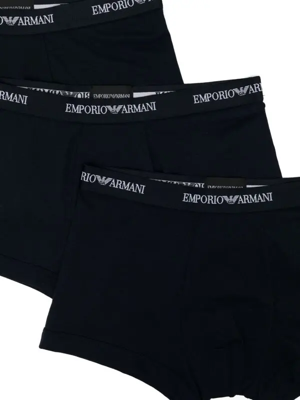 Emporio Armani Logo Boxer 3 Pack - Blu